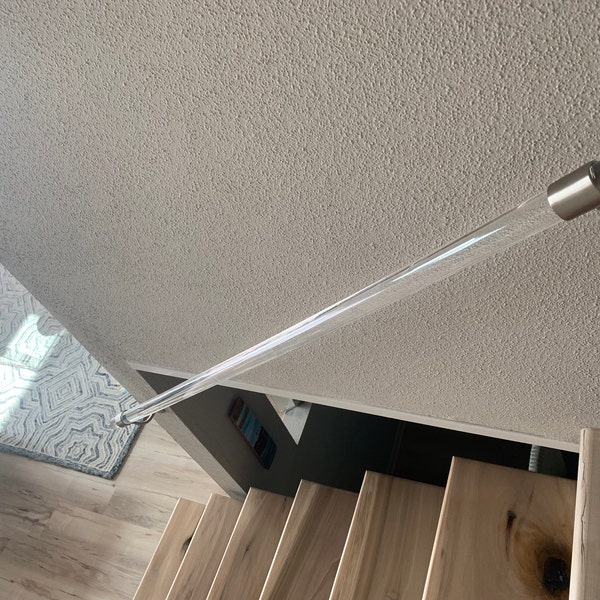 Custom Lucite Stair Railing or Handrail by Luxholdups in Polished ...