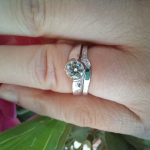 2 Carat Oval Lab Grown Hidden Halo Engagement Ring / Oval CVD Diamond VS1 F IGI / Yellow Gold ...