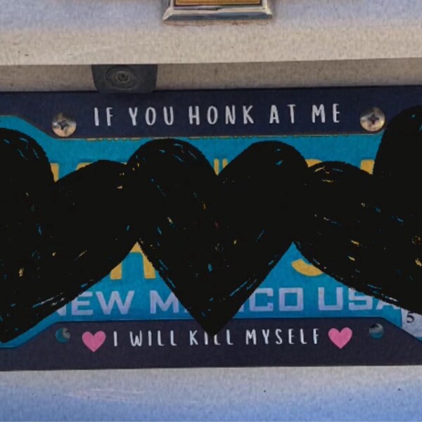 Beetlejuice License Plate Frame Never Trust the Living Goth Car ...