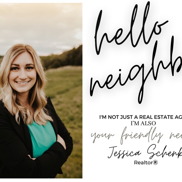 Real Estate Postcards, Real Estate Agent, Hello Neighbor Card, Agent ...