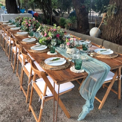 White Wedding Table Runner Boho Wedding Cheesecloth Table - Etsy