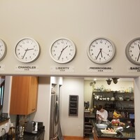 Time Zone Clock Sign World Clock Sign Acrylic Sign for Wall Clocks ...