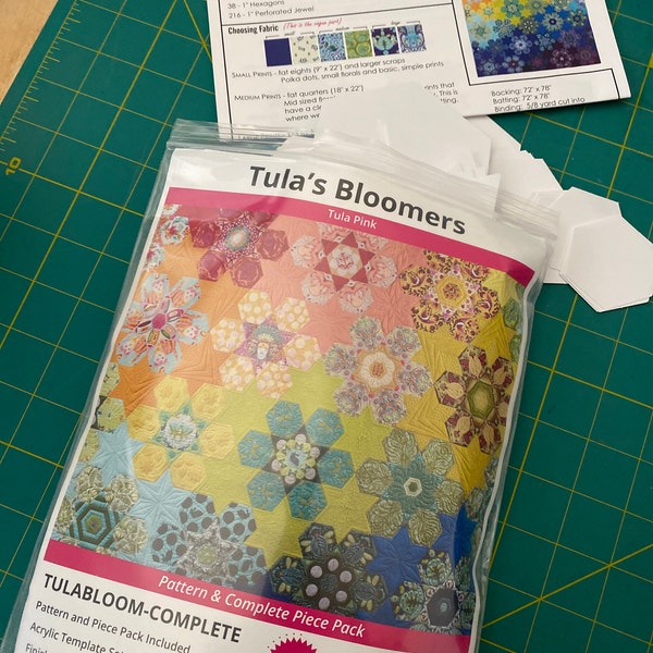 Tula's Bloomer Quilt Pattern Pack or Acrylic Template Set - Etsy