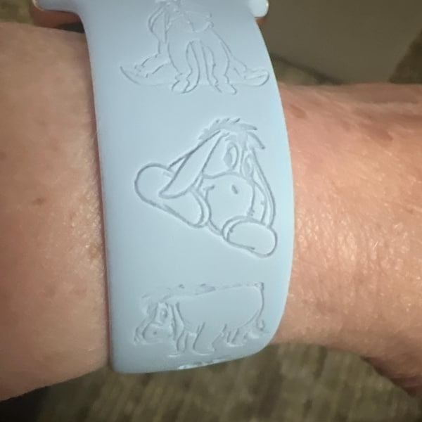 Eeyore Monogram Engraved Apple Watch Band, 24 Colors, 38mm 40mm 41mm ...