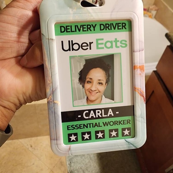 Uber Eats Driver ID Card With Your Picture - Custom Picture Badge ...