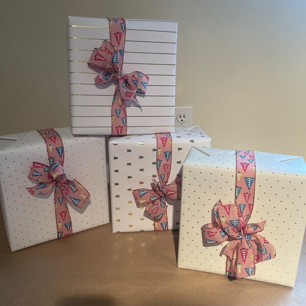 10 Yards Birch Bark Gold Ribbon - Wired Christmas Ribbon - Lodge Ribbon ...