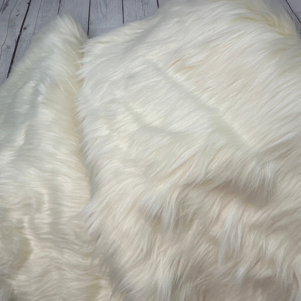 FULL Long Pile Thick Luxury Shaggy FAUX FUR /craft Sewing Cosplay ...