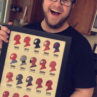 MARVEL ABC Alphabet Illustrated Poster Gift Wall Art - Etsy