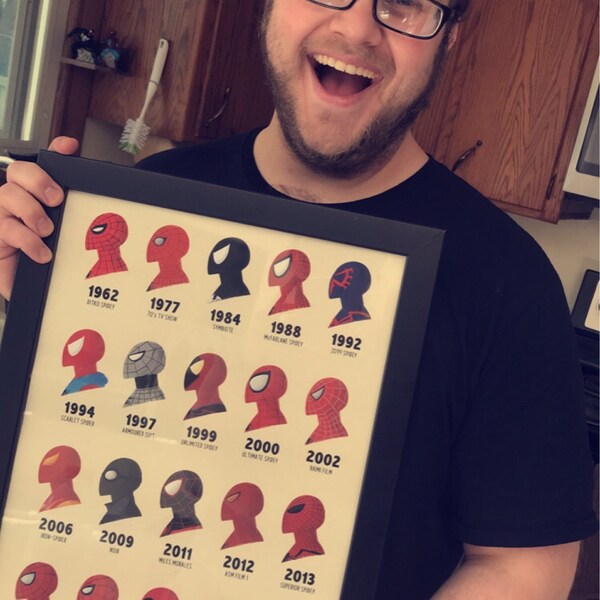 MARVEL ABC Alphabet Illustrated Poster Gift Wall Art - Etsy