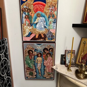 Jesus Christ and the Twelve Apostles, Hand Painted Orthodox Icon ...