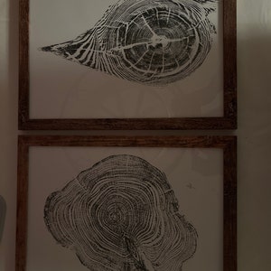 Wood Art, Tree Ring Print, Handmade - Etsy