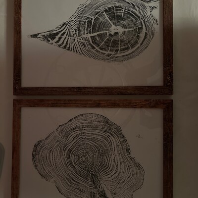 Wood Art, Tree Ring Print, Handmade - Etsy