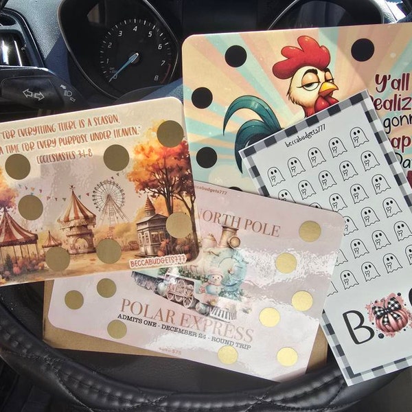 POLAR EXPRESS PINKMAS Scratch off Savings Challenge - Etsy