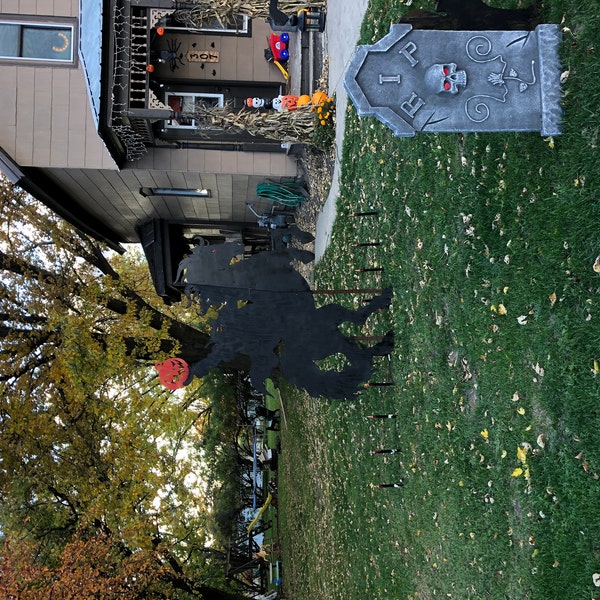 8ft Headless Horseman Template When Made. Printable Trace and Cut ...