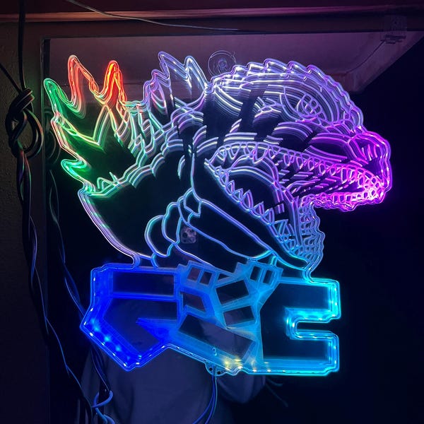 Power Rangers Chroma Shape Light Sign, Man Cave Night Light, Neon ...