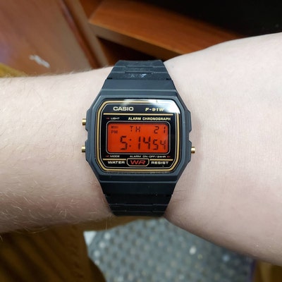 Casio Calculator Watch With Green Screen Mod CA-53W-1ER - Etsy