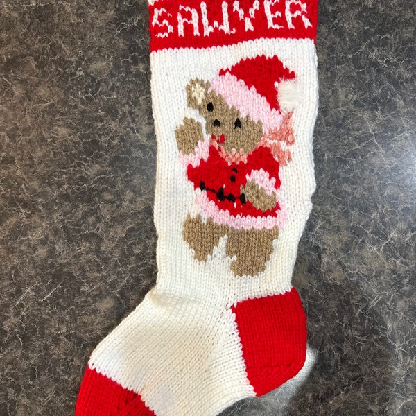 Candy Cane Stocking DIGITAL PATTERN ONLY - Etsy