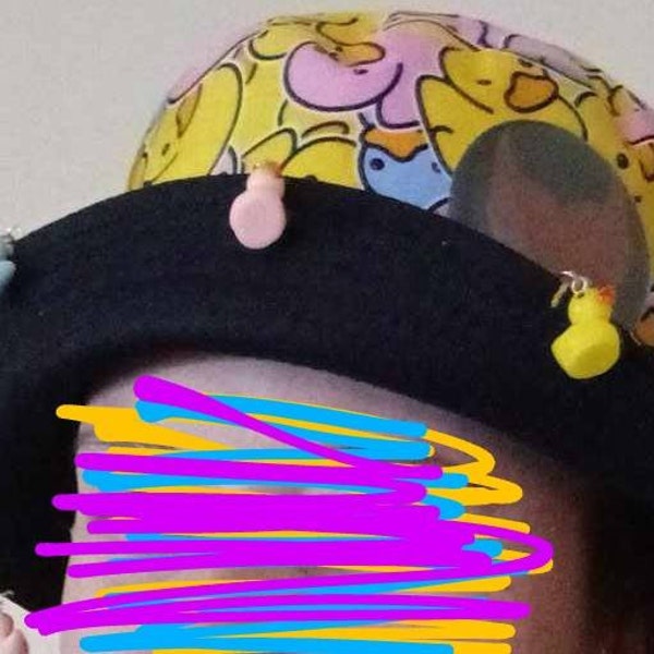 Duck Charm Bucket Hat (rave Bucket Hat, Rave Accessories, Festival ...