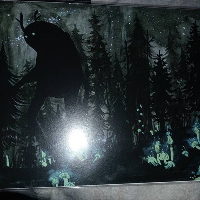 Cryptid Buddy Holographic Sticker Fantasy Art Loch Ness Monster Jar ...