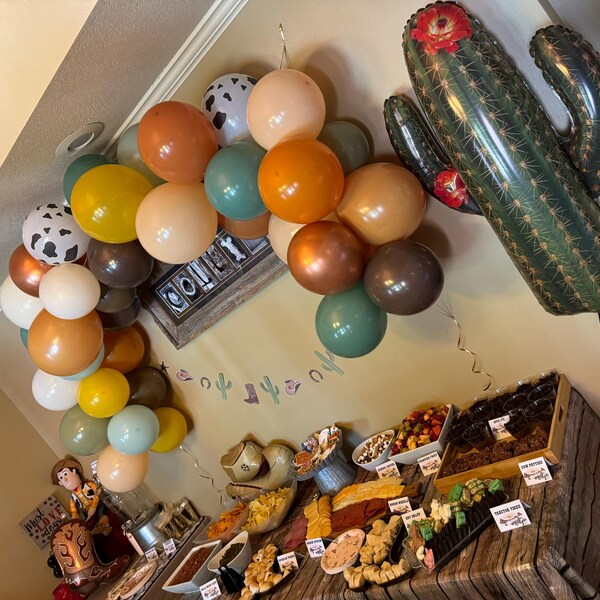 Wild West First Rodeo Birthday Party Decor for Boy Cowboy Balloon ...