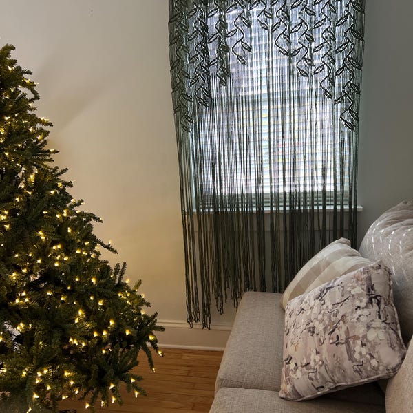 Macrame Valance, Macrame Curtain, Macrame Valance Pattern, Macrame ...