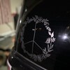 Moon and Star Shower Falling Stars Vinyl Decal Falling Stars Decal Moon ...