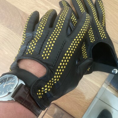 Fingerless Long Leather Gloves/ Super Soft Black Leather Gloves-black-red-women Gift-glamour ...