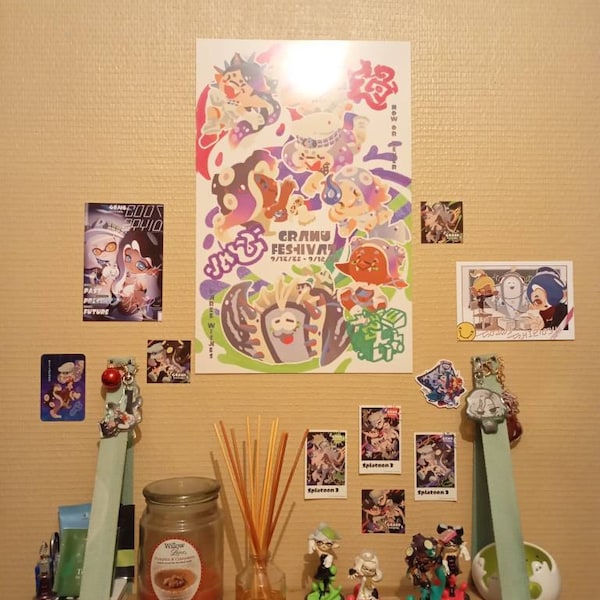 Splatoon Hotlantis WV3 Posters Harmony Paruko Tartar Dedf1sh Octoling ...