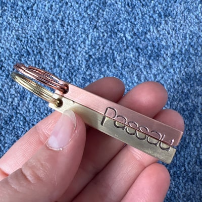 Personalised Pair of Key Rings, Couple's Keyrings, Two Keyrings ...