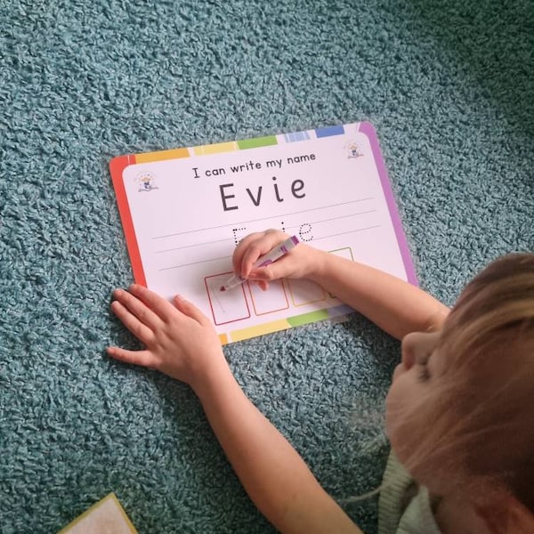 Personalised Name Tracing Worksheet: Early Years Learning (laminated ...