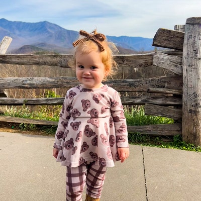 Sherbert Ribbed Knit Knot Pigtail Bows, Orange Pigtail Bows, Summer ...