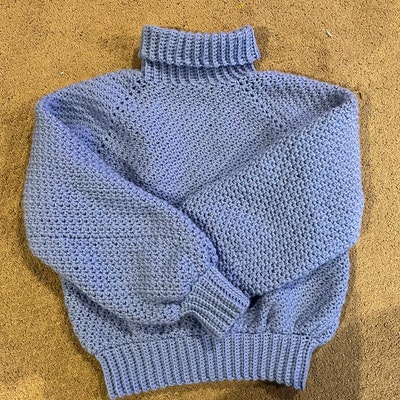 CROCHET PATTERN: the Millennial Jumper Cowl Neck/ Turtle Neck Sweater ...