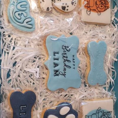 Personalised Bluey Biscuits Bluey Birthday Biscuits Bluey Cookies Bluey ...