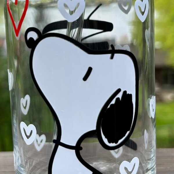 Snoopy Beer Can Glass | Peanuts Coffee Cup| Personalized Coffee Cup ...