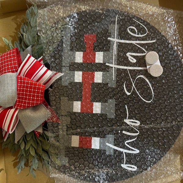 Ohio State Door Hanger | Ohio State Buckeyes | Ohio State Wreath ...