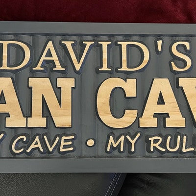 Personalized Man Cave Sign Custom Man Cave Name Sign for Bar Game Poker ...