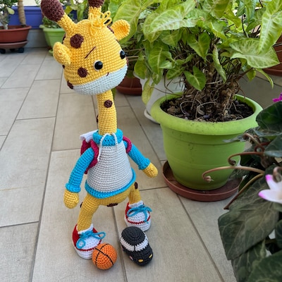 Crochet Pattern Cute Giraffe Melvin Doll PDF - Etsy