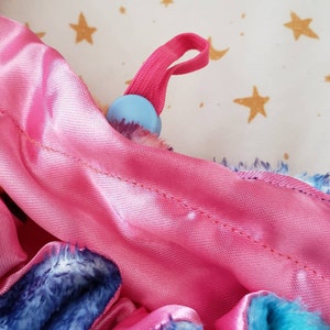 Pink Hearts Plush/ Pink Satin Reversible Bonnet - Etsy