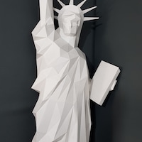 Statue of Liberty Papercraft Sculpture, Printable 3D Puzzle, Papercraft ...