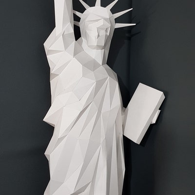 Statue of Liberty Papercraft Sculpture, Printable 3D Puzzle, Papercraft ...