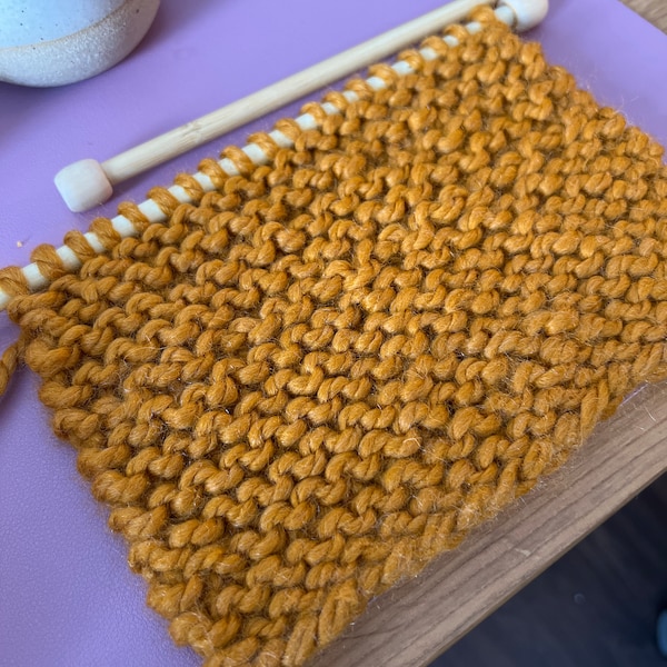 BEGINNERS KNITTING KIT, Beginners Simple Quick Knitting Pattern, Chunky ...