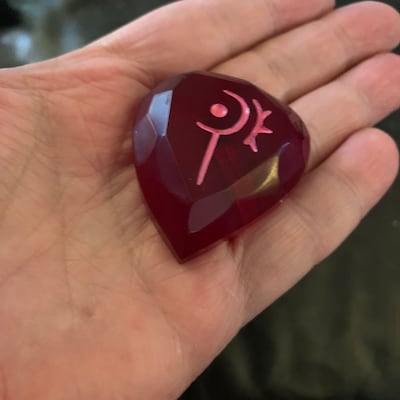 Red Mage FFXIV Hand Painted Soul Crystal/rdm Job Stone Final Fantasy ...