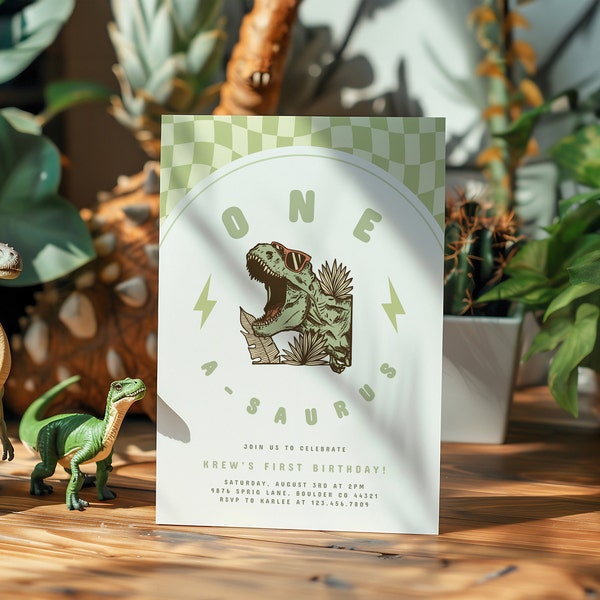 Dinosaur Themed Mockup Bundle Invitation Mockup 5x7 Card Mockup ...
