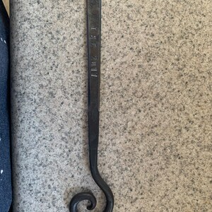 Personalized Spiral Scroll Letter Opener Hand Forged Blacksmith - Etsy