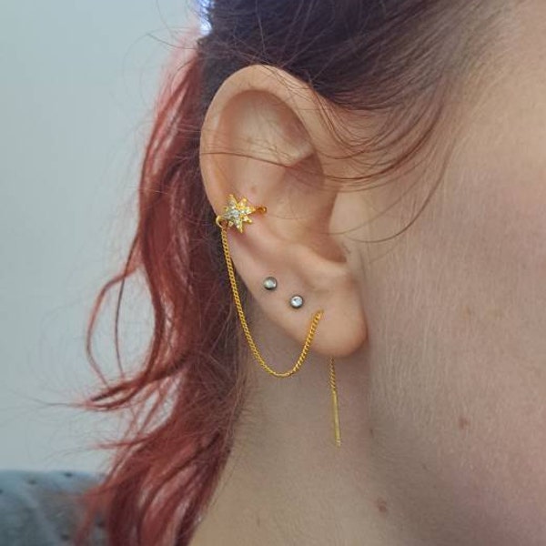 Clip on Hoop Earrings,cuff-clips Earring,non Pierced Ear,large Hoop ...