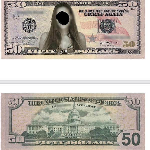 Your Face on Money for Wedding, Favors for Guests, Game Money, 100 ...