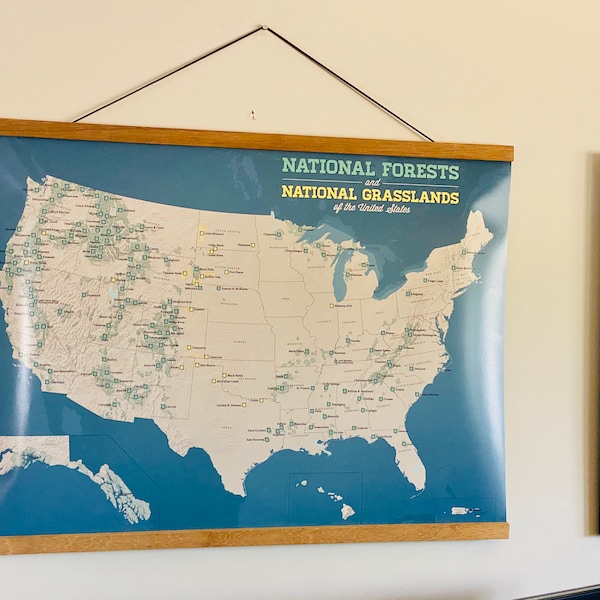 US National Forests Map 18x24 Poster - Etsy