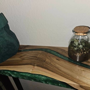 Wood Epoxy Coffee Table, Large Oak Coffee Table, Farmhouse Table ...