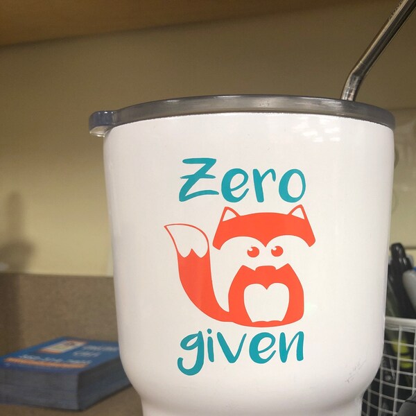 Zero Fox Given Decal - Zero Fox Given Car Decal - Fox Car Decal - Fox ...