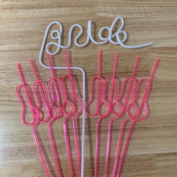 Bachelorette Party Straw Set Hen Party Favor Beach Bachelorette Party ...